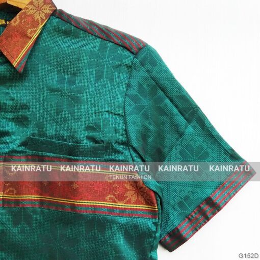 Jual Kemeja Tenun Motif Rote NTT G192H | TOKOTENUN.com