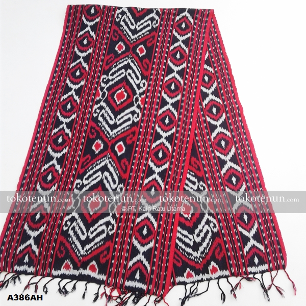 Jual Table Runner Tenun Motif Toraja Merah A386HA | Tokotenun.com