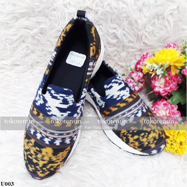 Jual Sepatu Tenun Slip On U003 | Tokotenun.com