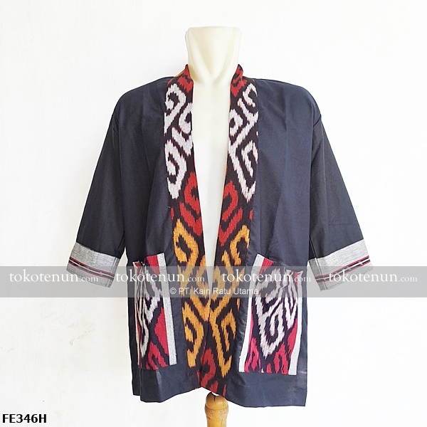Jual Outer Tenun Kombinasi FE346H | Tokotenun.com