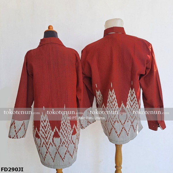 Jual Baju Tenun Sarimbit FD290JI | Tokotenun.com