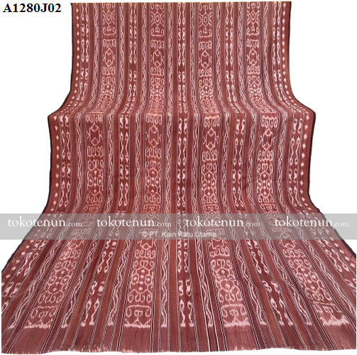 Jual Tenun Ikat Motif Papua Coklat A1280J02 | Tokotenun.com