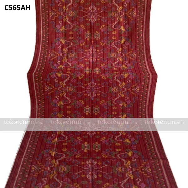 Jual Kain Endek Motif Hati Kombinasi Lurik C565AH | Tokotenun.com