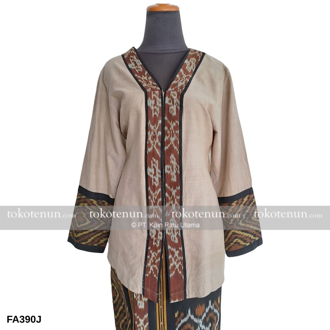 Jual Setelan baju dan rok tenun kombinasi FA390J | Tokotenun.com