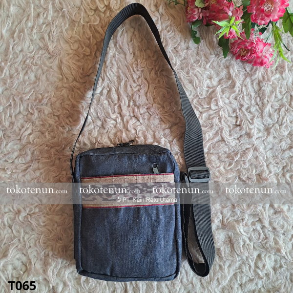 Jual Sling Bag Tenun mix Jeans T065 | Tokotenun.com