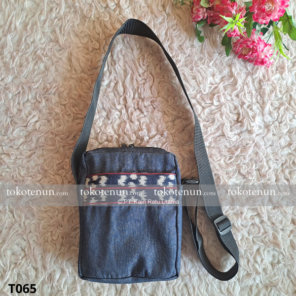 Jual Sling Bag Tenun mix Jeans T065 | Tokotenun.com